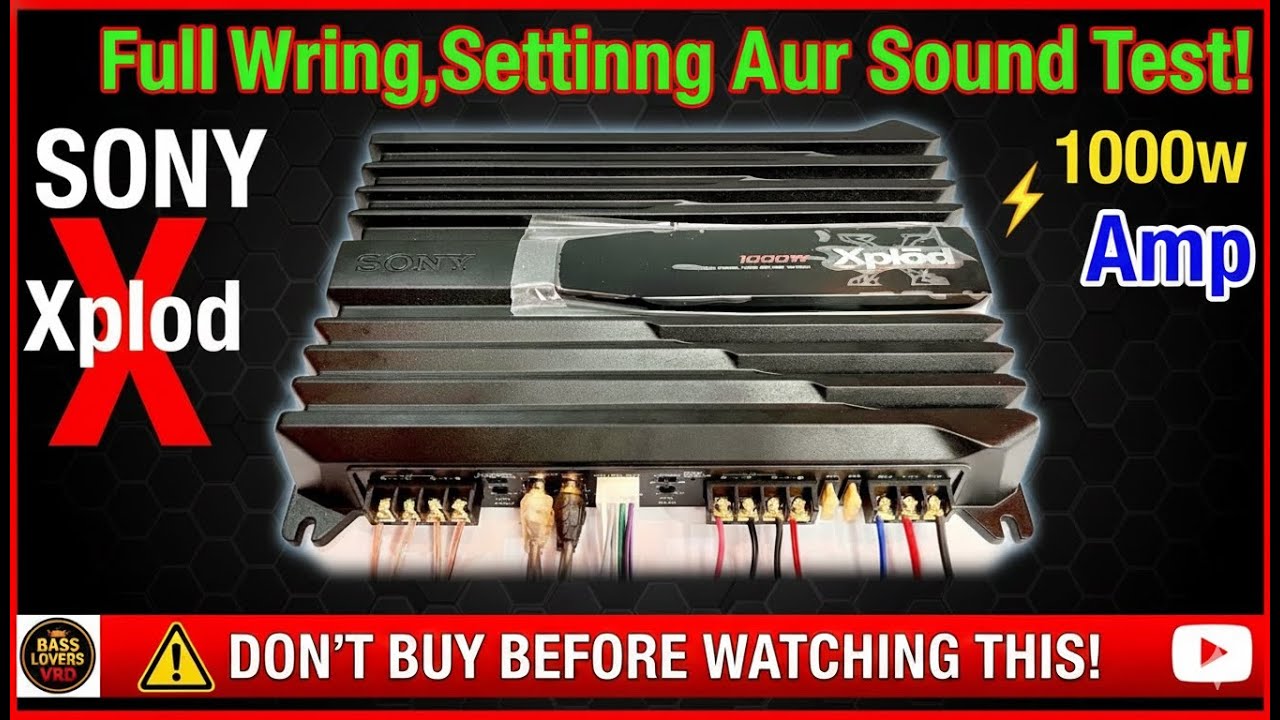 Sony 4 channel amplifier | Sony amplifier 1000w | Unboxing and Review ...