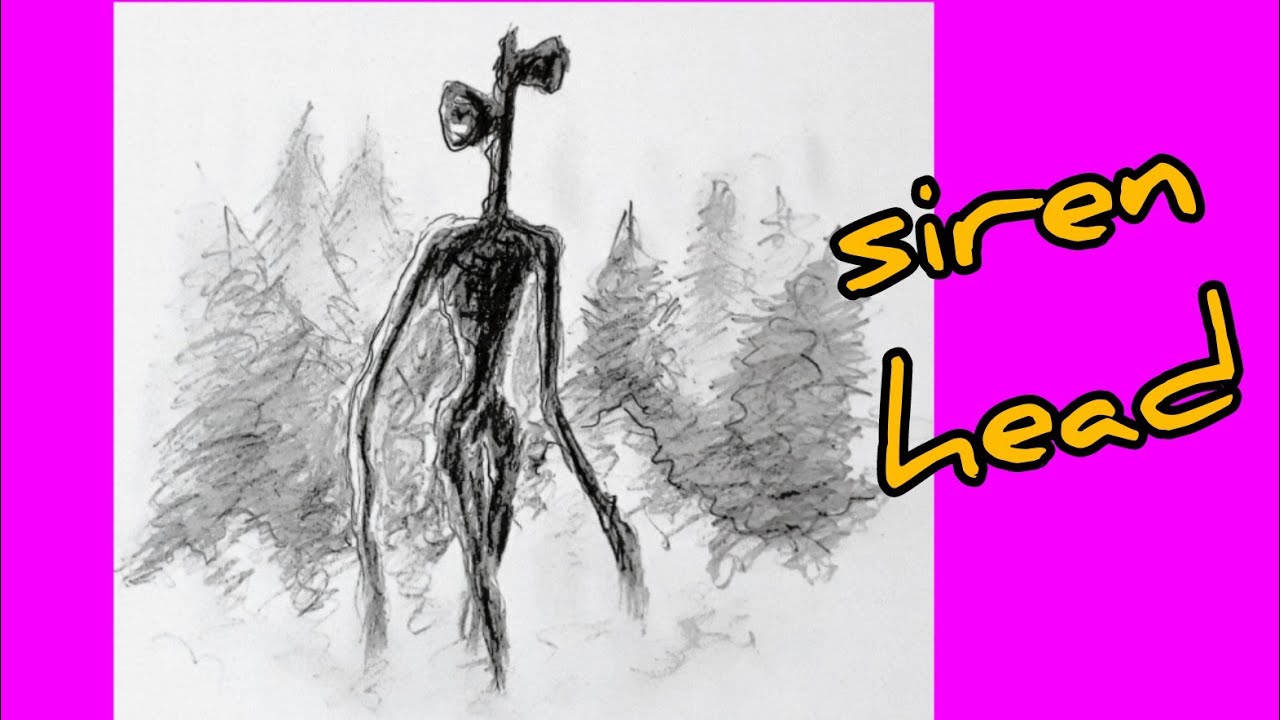 Drawing siren head, easy. | วาดรูปไซเรนเฮด ง่ายๆ,,, - YouTube