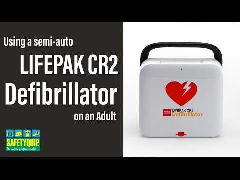 LIFEPAK® CR2 Defibrillator Used On An Adult (semi-auto AED) - YouTube