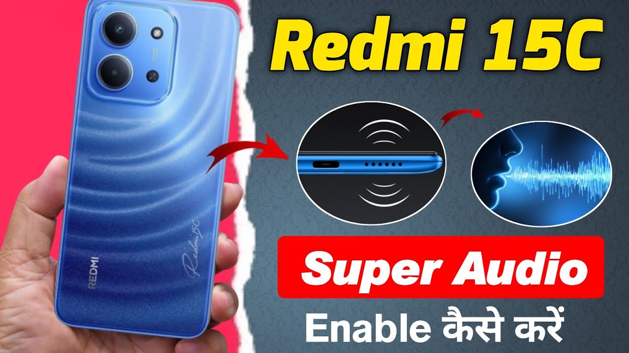 Redmi 15c 5g super audio sound settings kaise kare | redmi 15c 5g sound ...