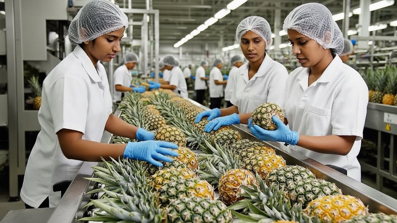 Inside Modern Pineapple Factory From Tropical Field to Golden Slices ...