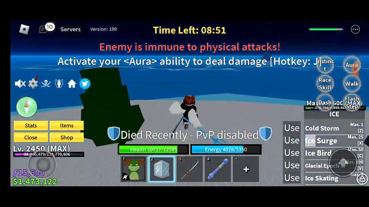 BloxFruit Ice Fruit Ice Raid Awakening Ice Fruit Roblox - YouTube