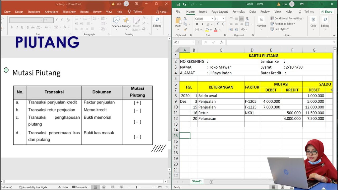 Materi Tentang Piutang dan Cara Membuat Kartu Piutang Pada Perusahaan ...