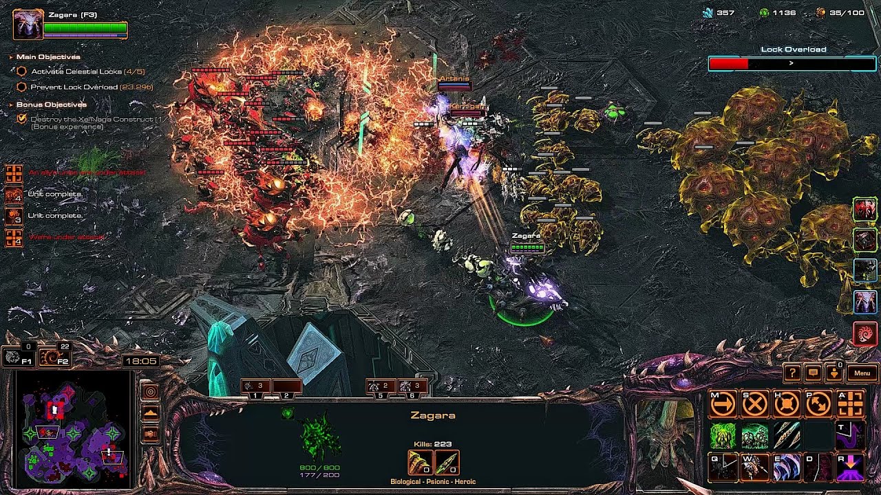 SC2 Co-Op Lock & Load "Thunder Dome" Zagara GamePlay [Prestige : Apex ...