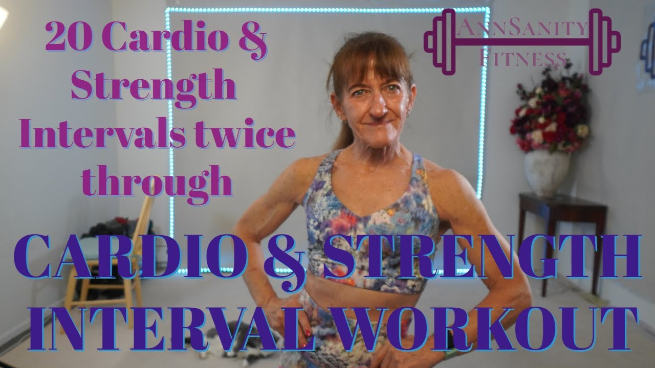 Cardio & Strength Interval workout, 20 Intervals, twice through. Heavy ...