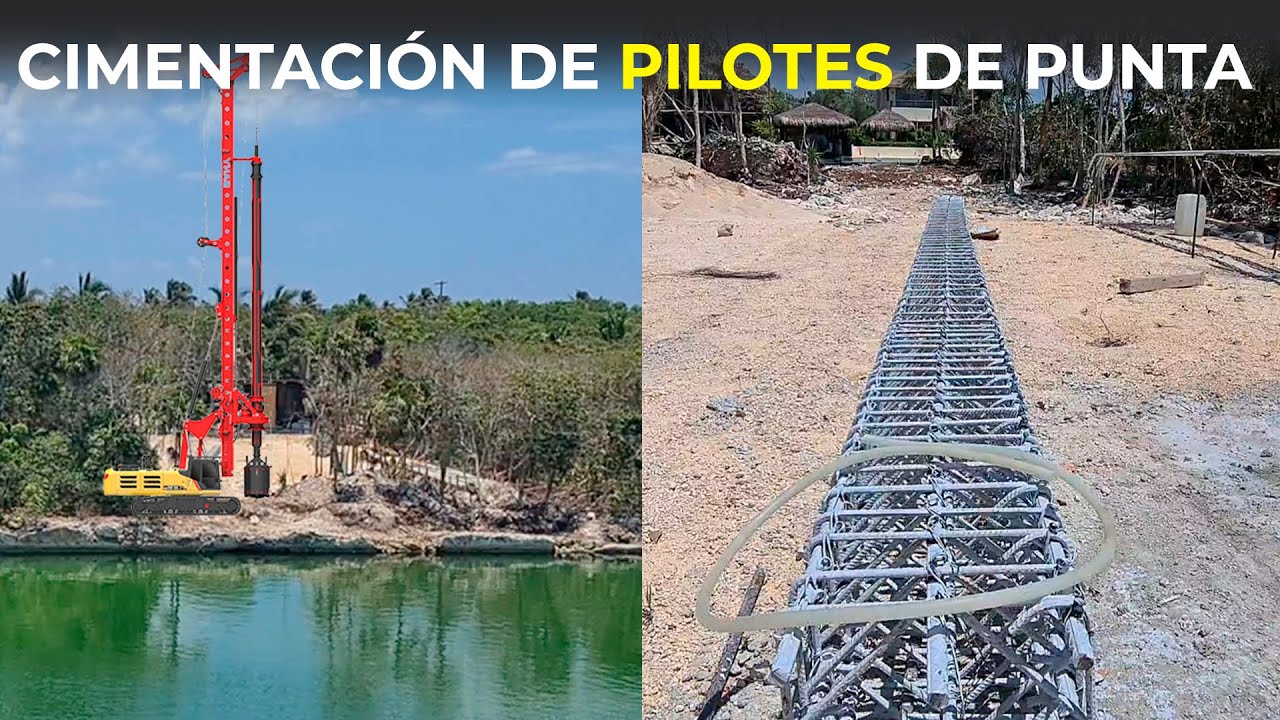 CIMENTACIÓN de PILOTES* DE PUNTA ↗ | OBRAS AJENAS - YouTube