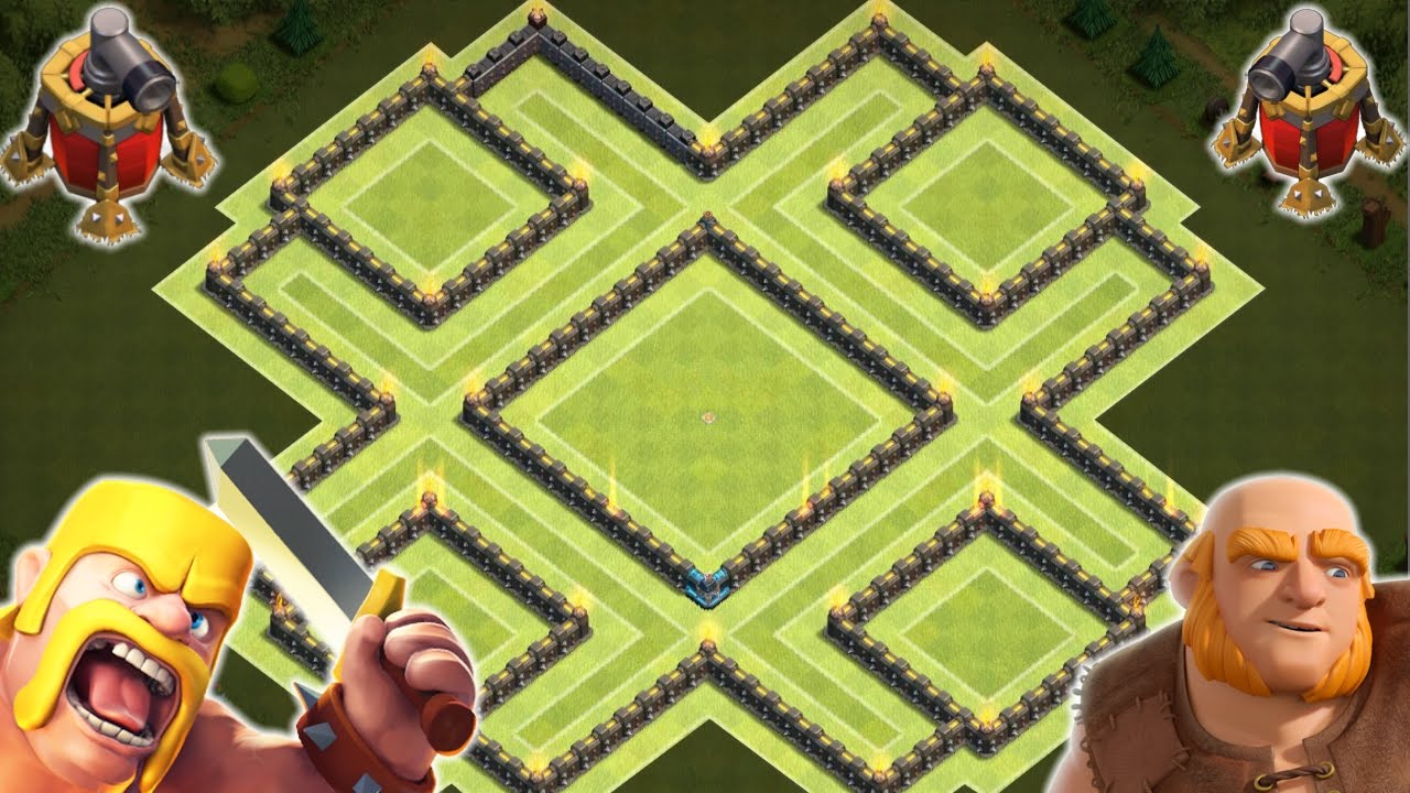 Clash Of Clan - TH9 HYBRID/TROPHY BASE - TH11 UPDATE - Chief Pat's TH9 ...