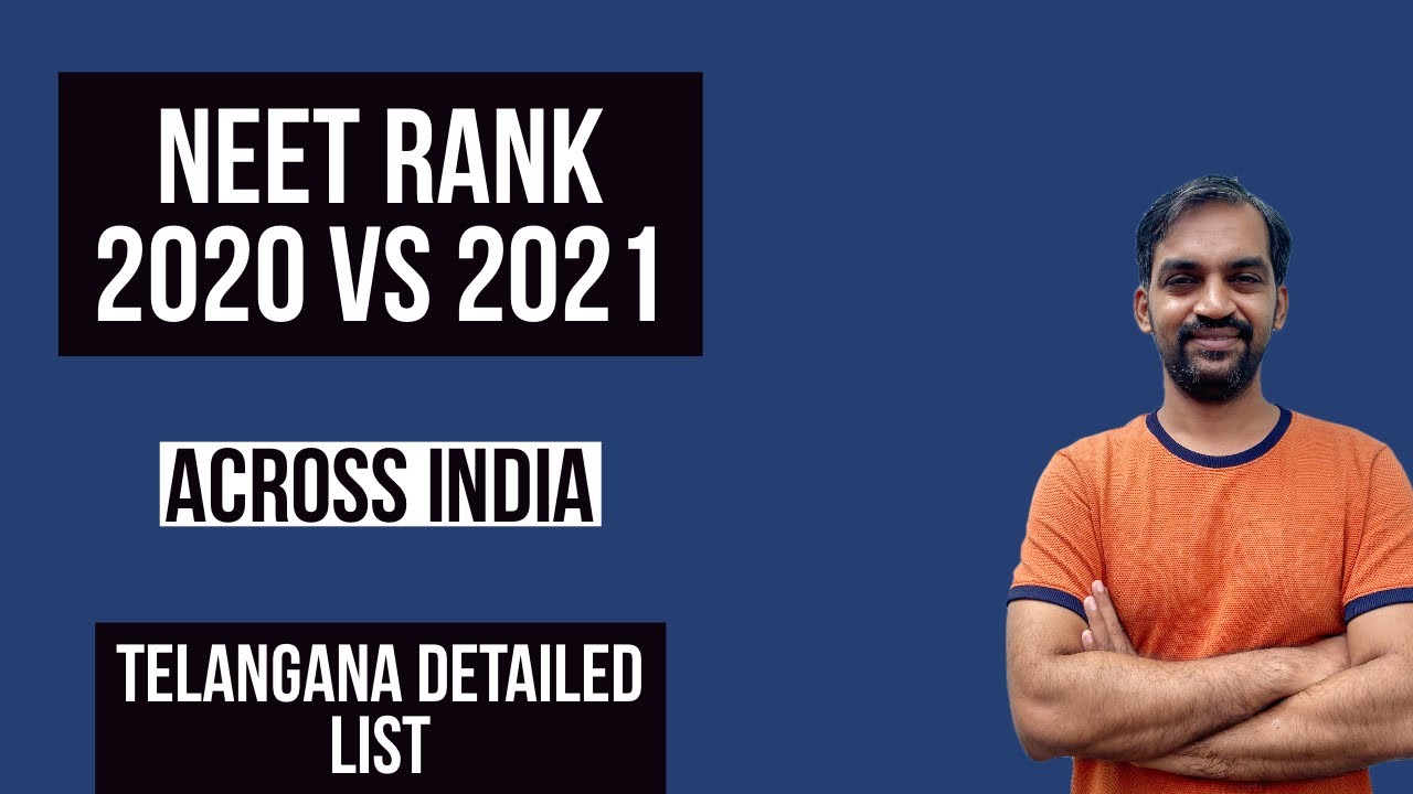 NEET Rank 2020 Vs 2021 | Telangana official Rank list | TN medical ...