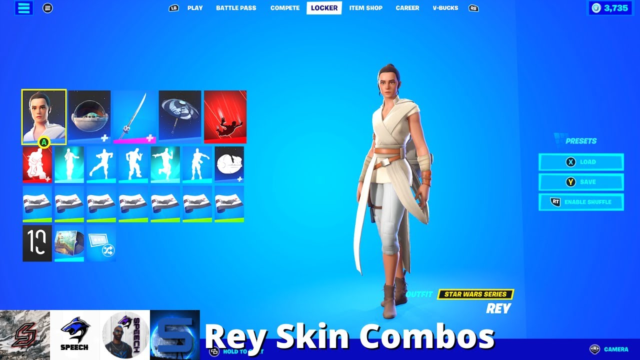 Rey Skin Combos (Fortnite Battle Royale) - YouTube