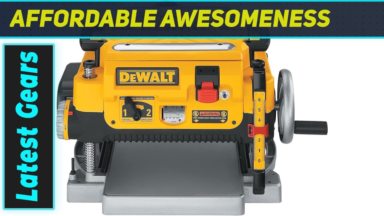 reviewDEWALT DW735 Planer: Ultimate Powerhouse for Woodworking? - YouTube