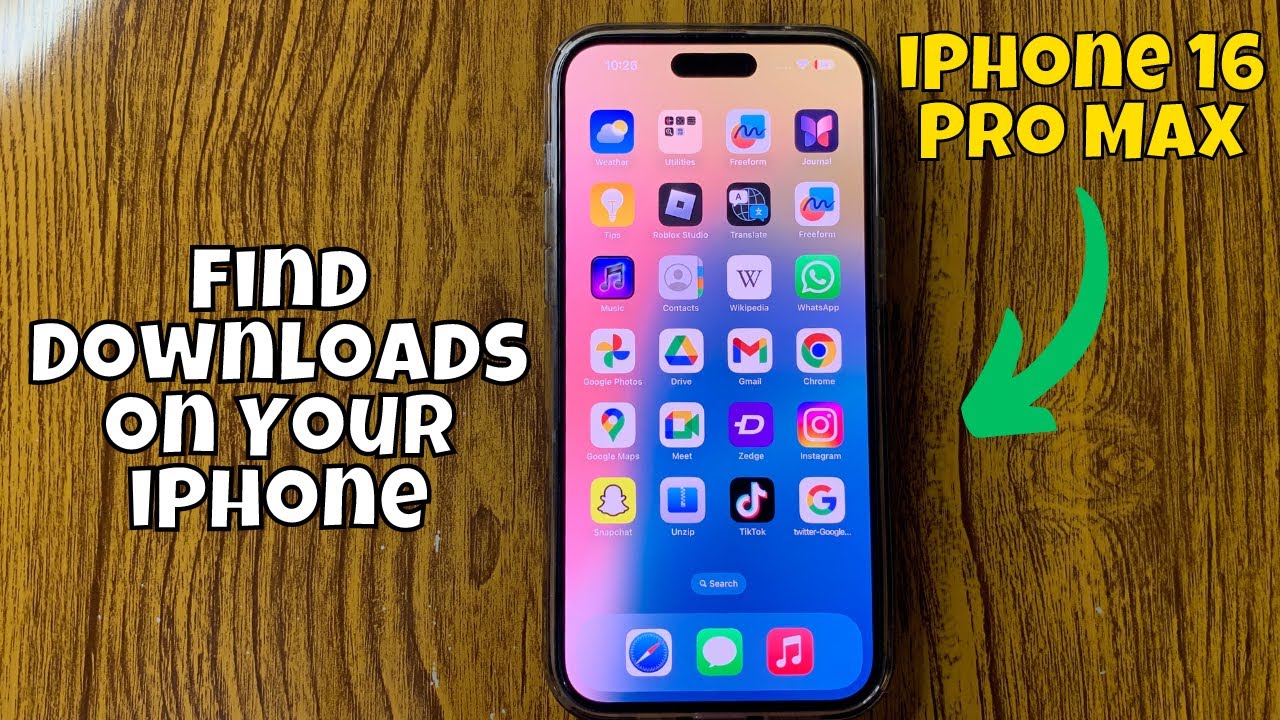 How to Find Downloads on Your iPhone 16 Pro Max (Tutorial) - YouTube