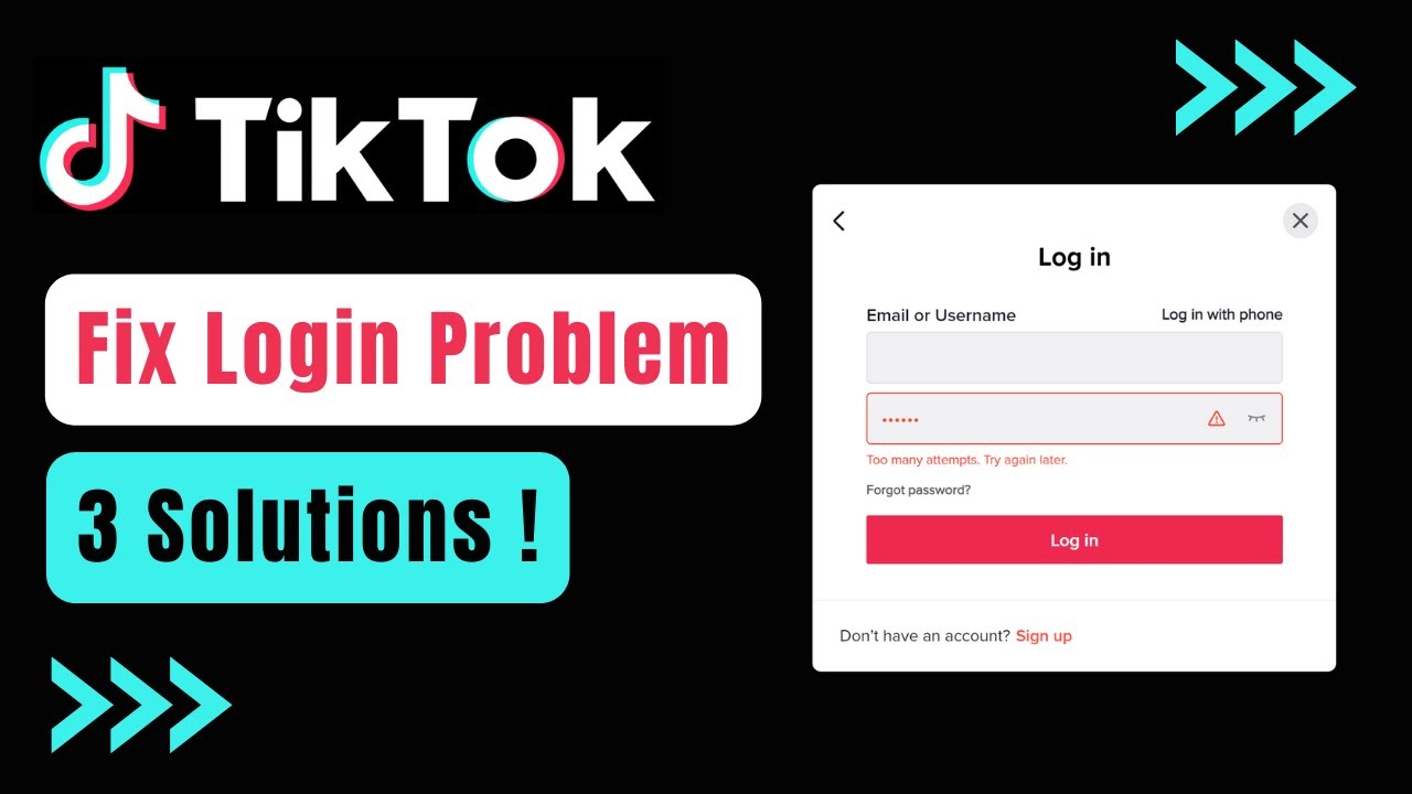 TikTok Login Problem Solved ! - YouTube