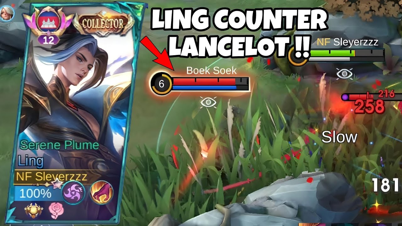 HOW PLAY LING COUNTER LANCELOT !! EARLY GAME !! EZ KILL | TOP GLOBAL ...
