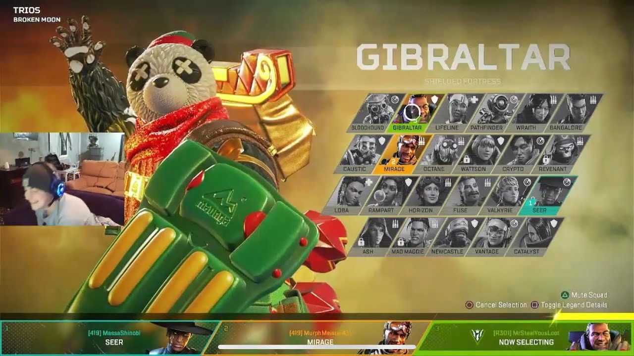Gibraltar Pandamonium skin gameplay - YouTube