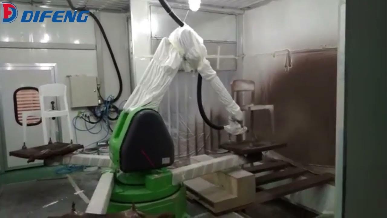 Three Work Station Robot Auto Spraying System for Water based/PU/NC ...