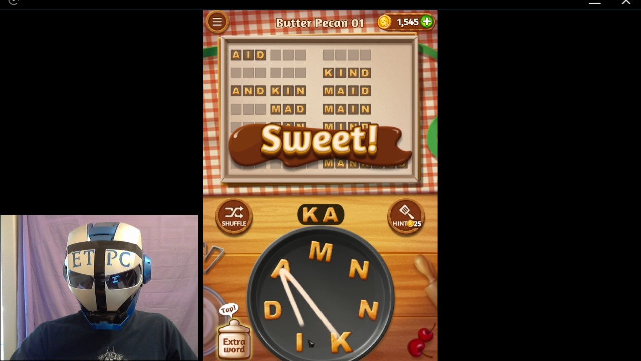 WORD COOKIES BUTTER PECAN 1 SOLVED - YouTube