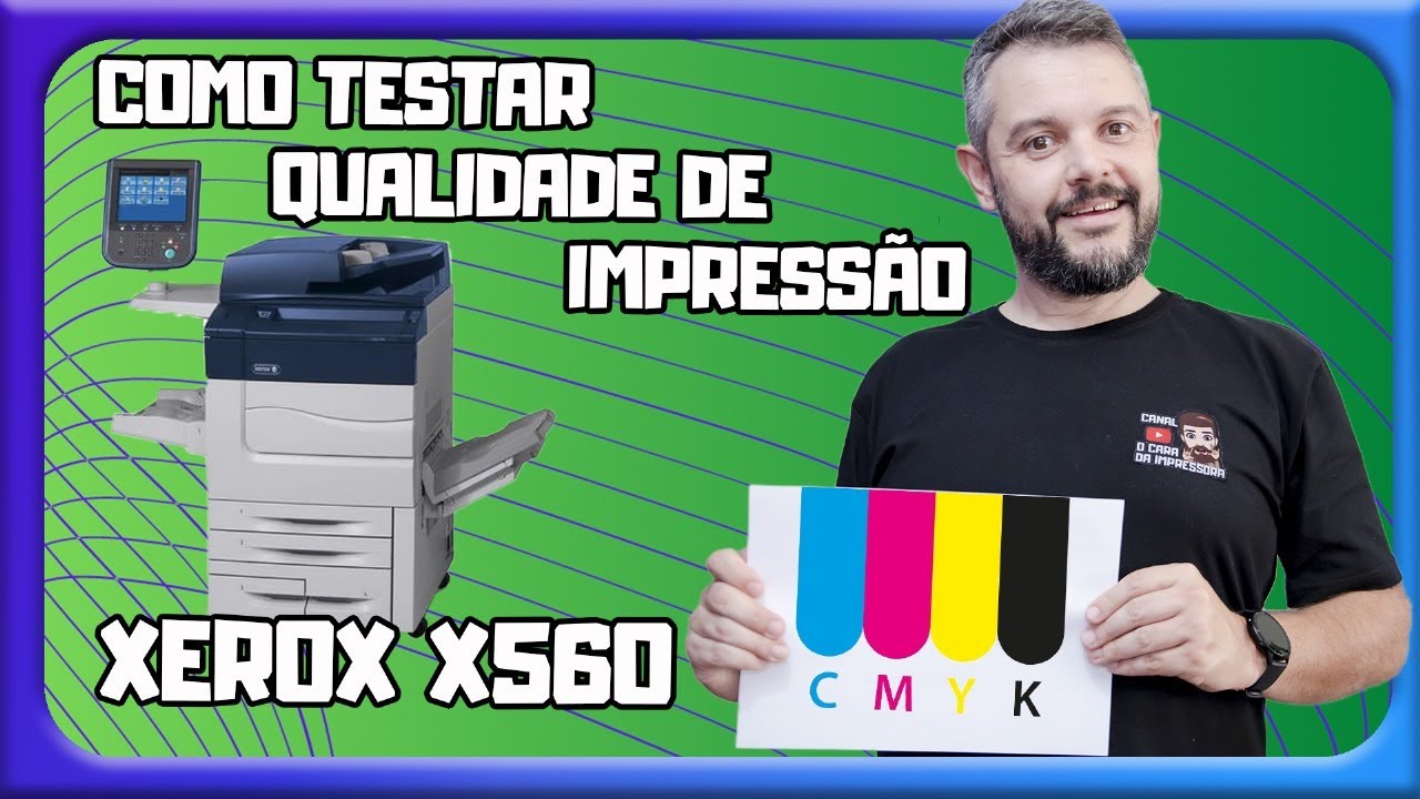 Teste de Qualidade de Impressão - Xerox Color 560 - Test Pattern - YouTube