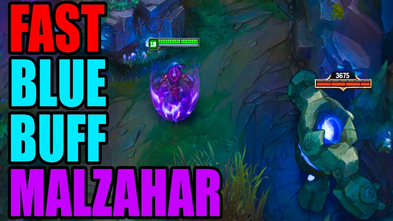 FASTEST WAY TO GET BLUE BUFF MALZAHAR | League of Legends | Kobe lol ...