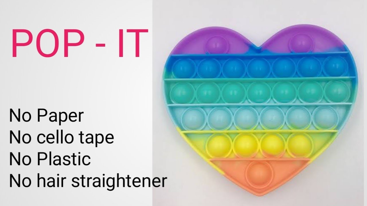 How to make pop it at home | Homemade pop it |no paper| no glue|no ...