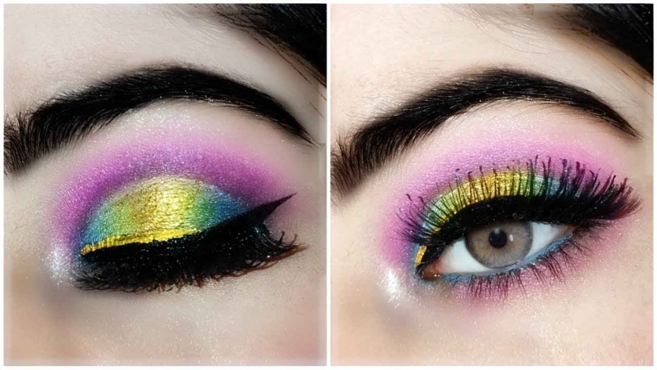 Easy Colourfull Eyemakeup Tutorial 😍 Step By Step The Beautician Youtube 5644