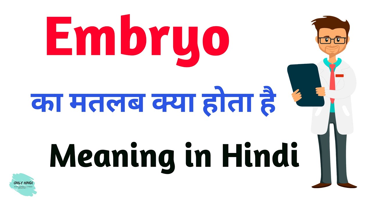 Embryo Meaning In Hindi Embryo Ka Kya Matlab Hota Hai Daily Use