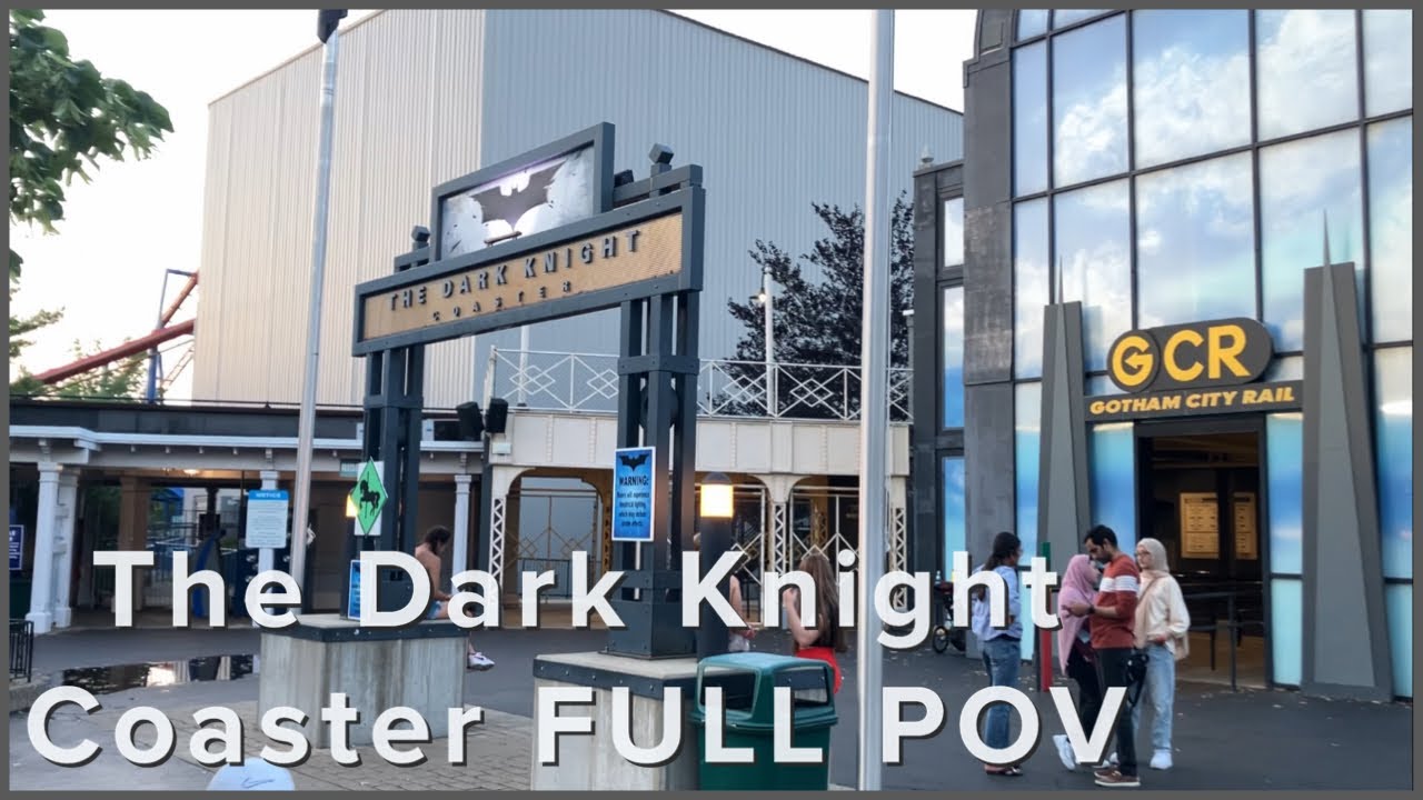 HILARIOUS ON RIDE REACTION!! - The Dark Knight Coaster 2023 FULL POV ...