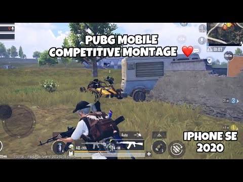 PUBG MOBILE COMPETITIVE MONTAGE | IPHONE SE 2020 PUBG GAMEPLAY | IPHONE ...