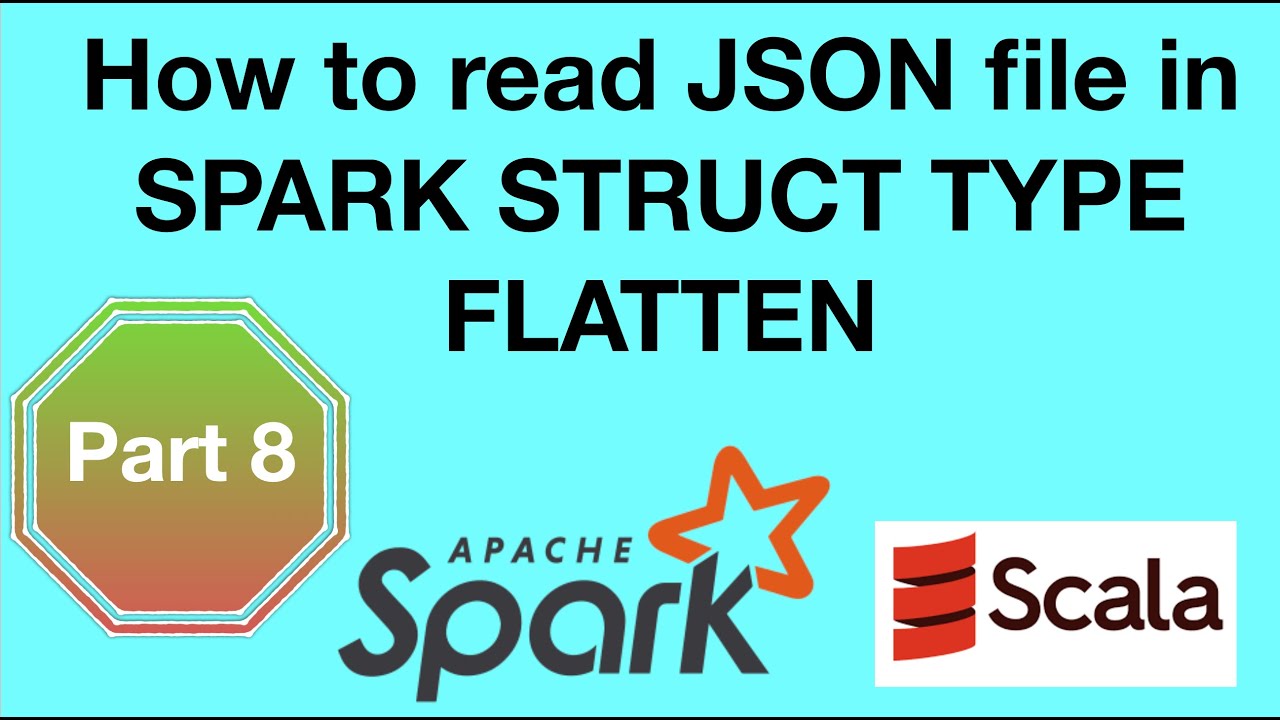 How To Read Json File In Spark Struct Type Data Flattening Json Youtube