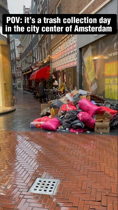 Trash collection in Amsterdam - YouTube