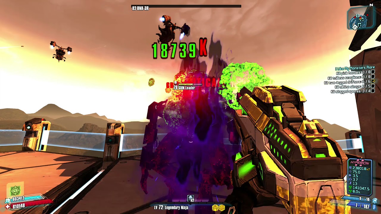 Borderlands 2 - Pyrophobia drop from Bunker - YouTube