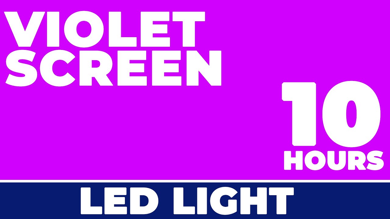 VIOLET LED SCREEN 10 HOURS NIGHT LIGHT - YouTube