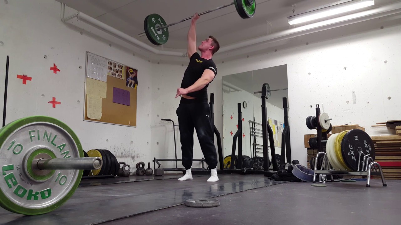 One Arm Snatch 150lbs - YouTube