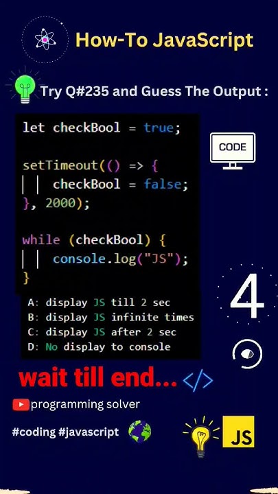 How To Code JavaScript Q#235, Try Solve & Guess The Output #shorts #coding #programming # ...