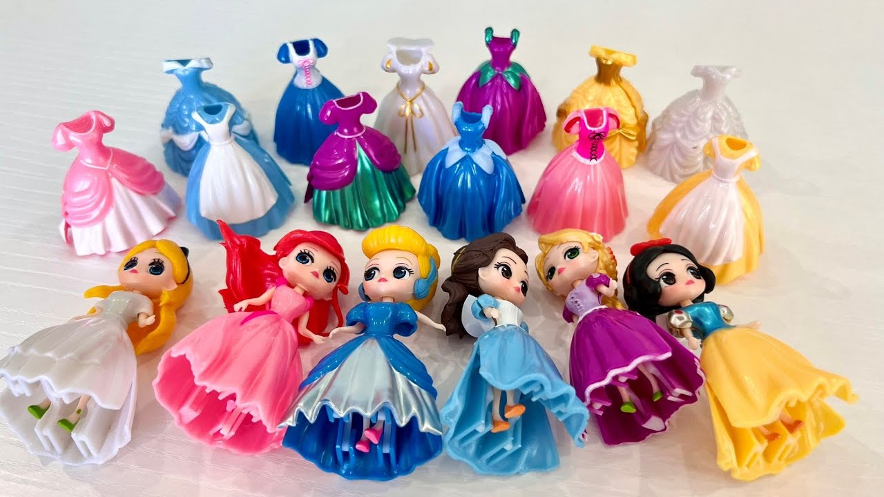 Looking For Disney Princess, Mix Rainbow Dress! 9 MYSTERY SURPRISES ...