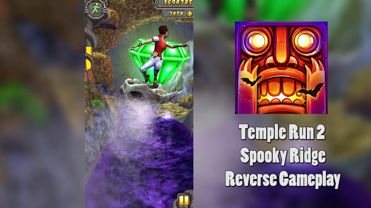 Temple Run 2 Spooky Ridge Reverse Gameplay - YouTube