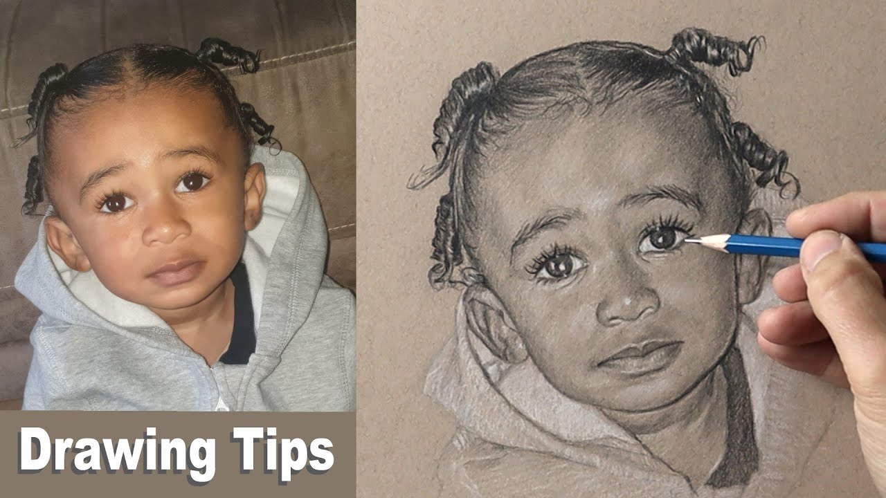 How to draw on Tan Toned paper. Narrated Tutorial ~ How to draw a ...