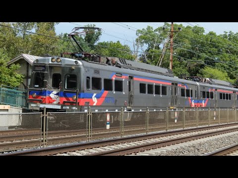 Part 1/2 SEPTA and Amtrak action along the Keystone corridor at Strafford station! - YouTube