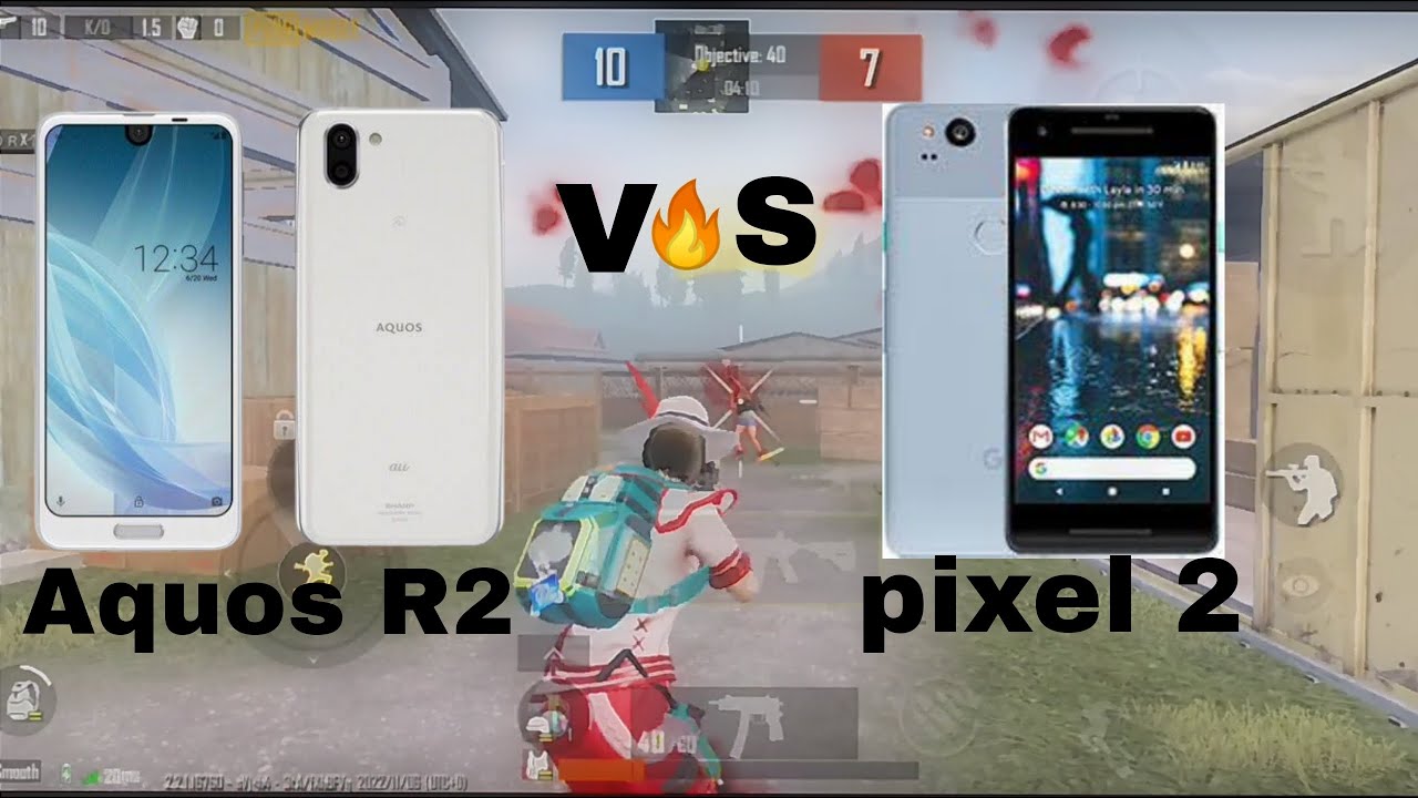 Aques R2 v.s Pixel2 | Pubg Test 2022 | Blue Team Aquos R2 | Red Team ...