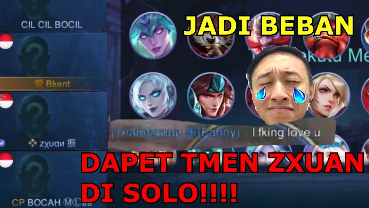 KETEMU ZXUAN DI SOLO RANKED ? AUTOOO WINN BOSQUEEEE - YouTube