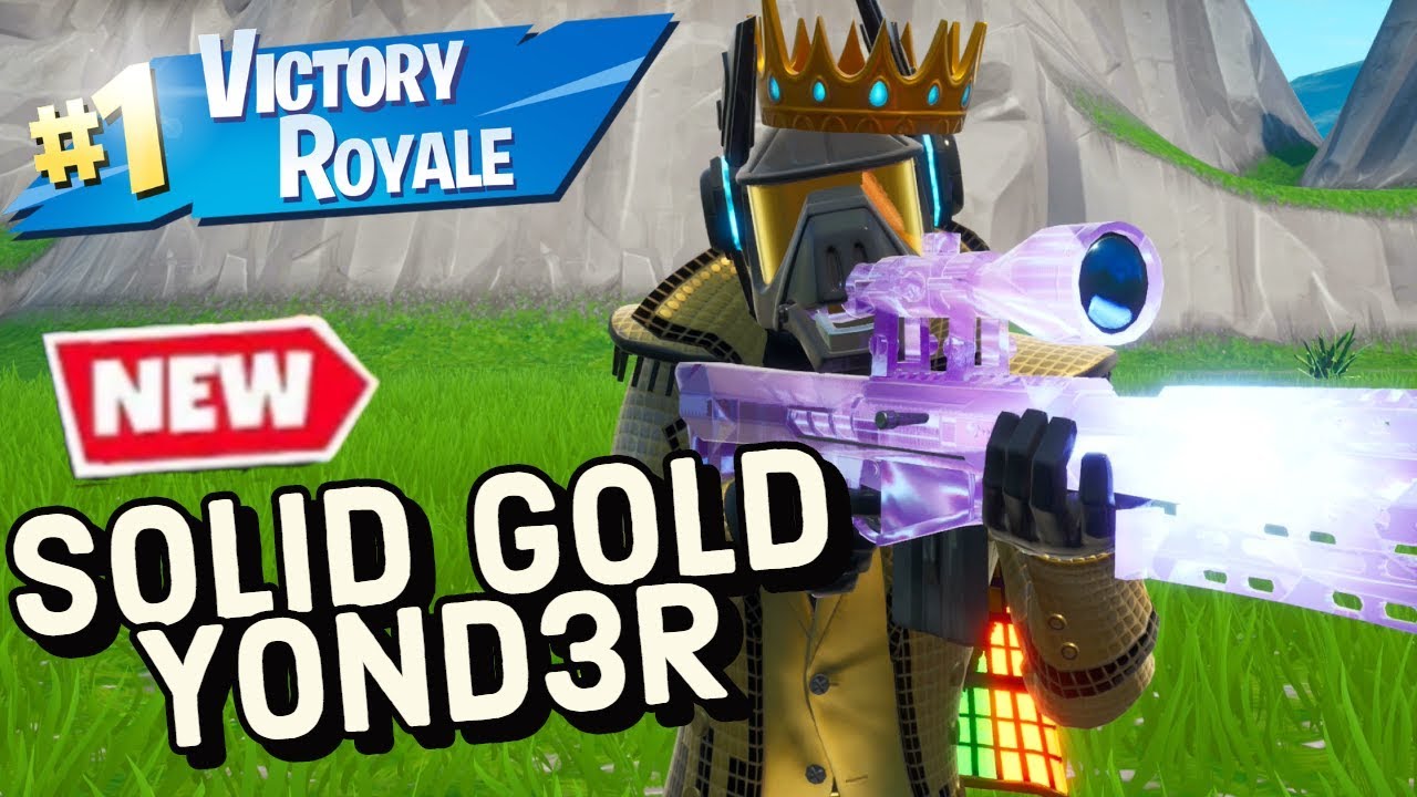 Solid Gold YOND3R Skin Gameplay In Fortnite! - YouTube