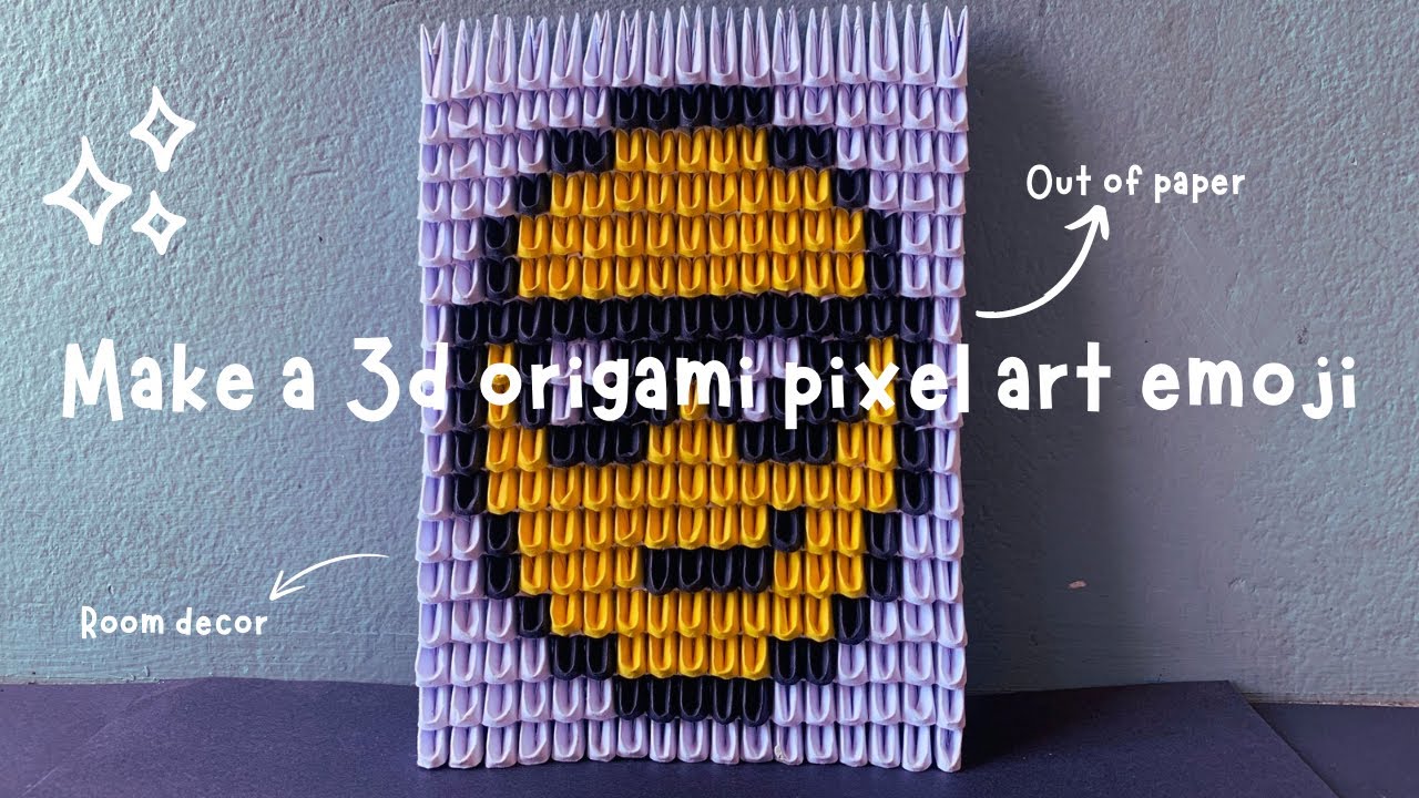 Bedroom Wall Art Decor (That Won’t Break The Bank … Or Your Wallet) | 3d origami Pixel Art ...