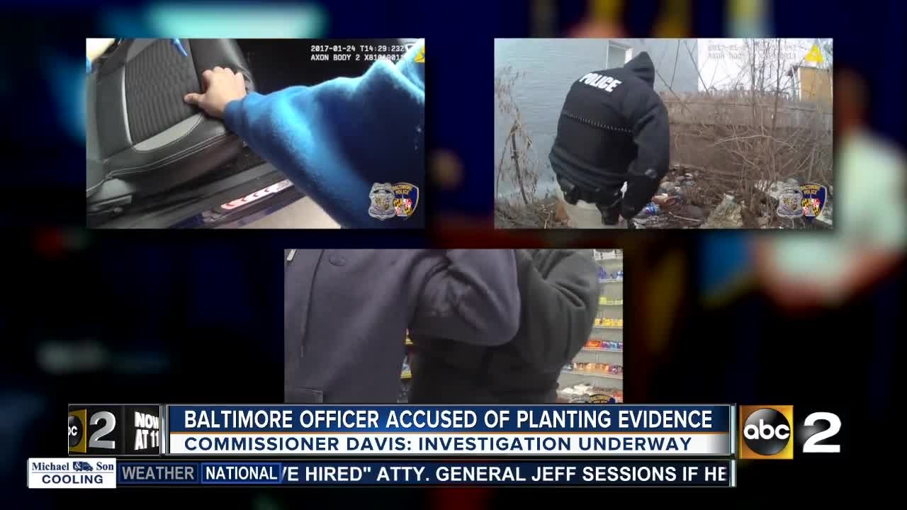 Baltimore Officer Accused Of Planting Evidence Youtube