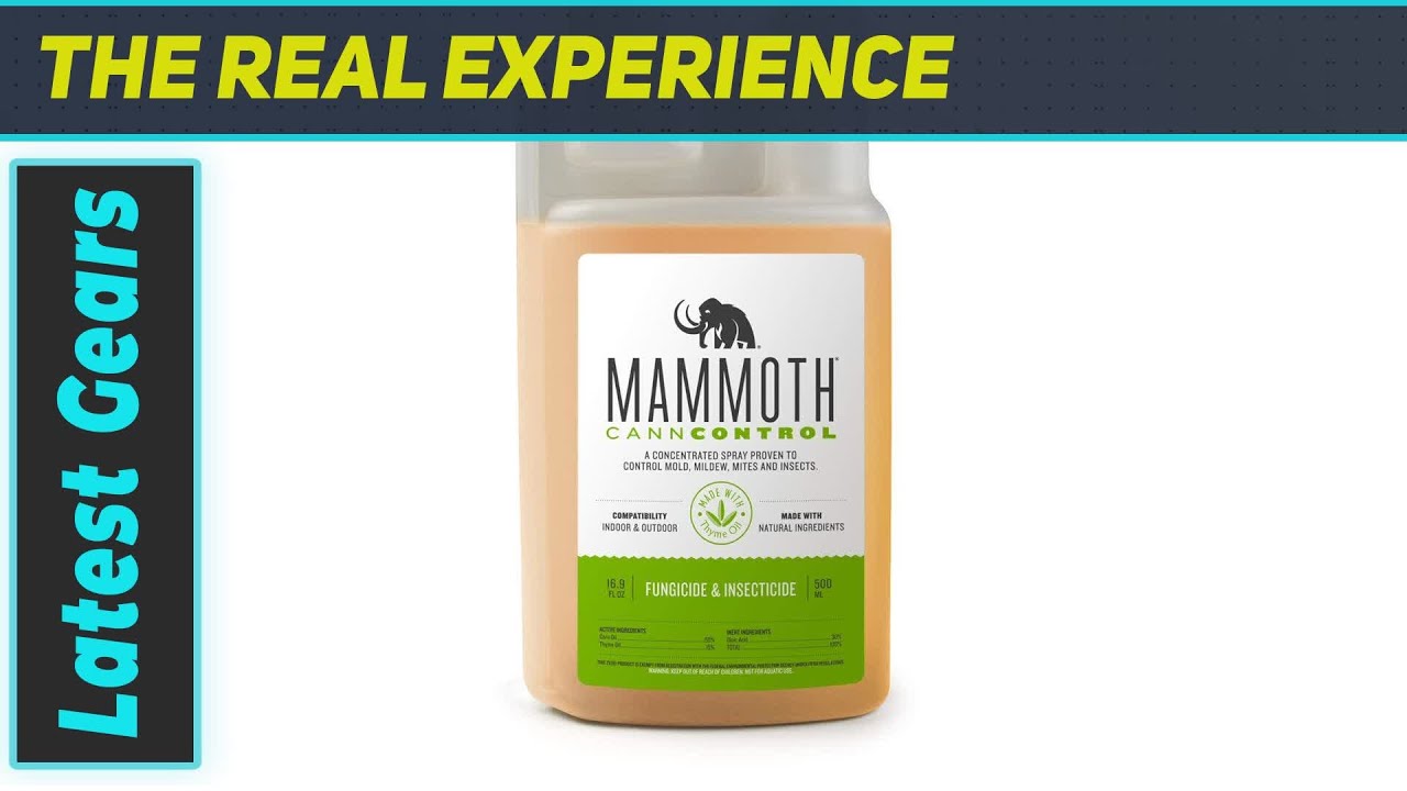 Mammoth CANNCONTROL: Effective Organic Insecticide? - YouTube