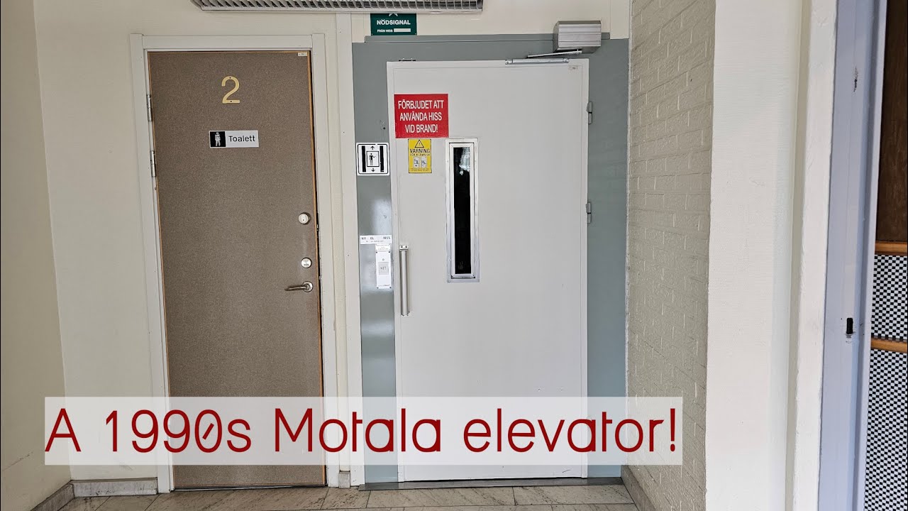 Early Motala Hissar elevator from the 90s - leisure center Storuman ...