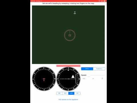 Brief VOR Navigation Introduction using the RadioNav Sim app (no audio ...