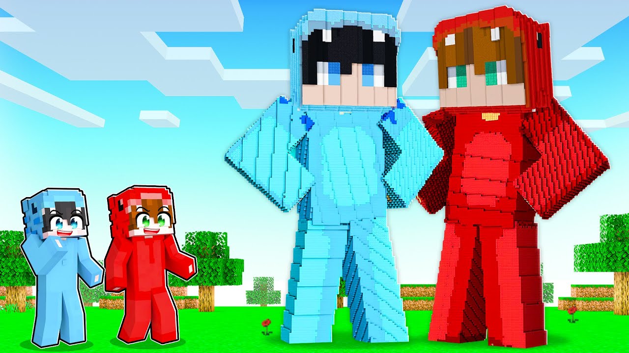 Nacho vs Dagar: Batalla de ESTATUAS GIGANTES en Minecraft! - YouTube