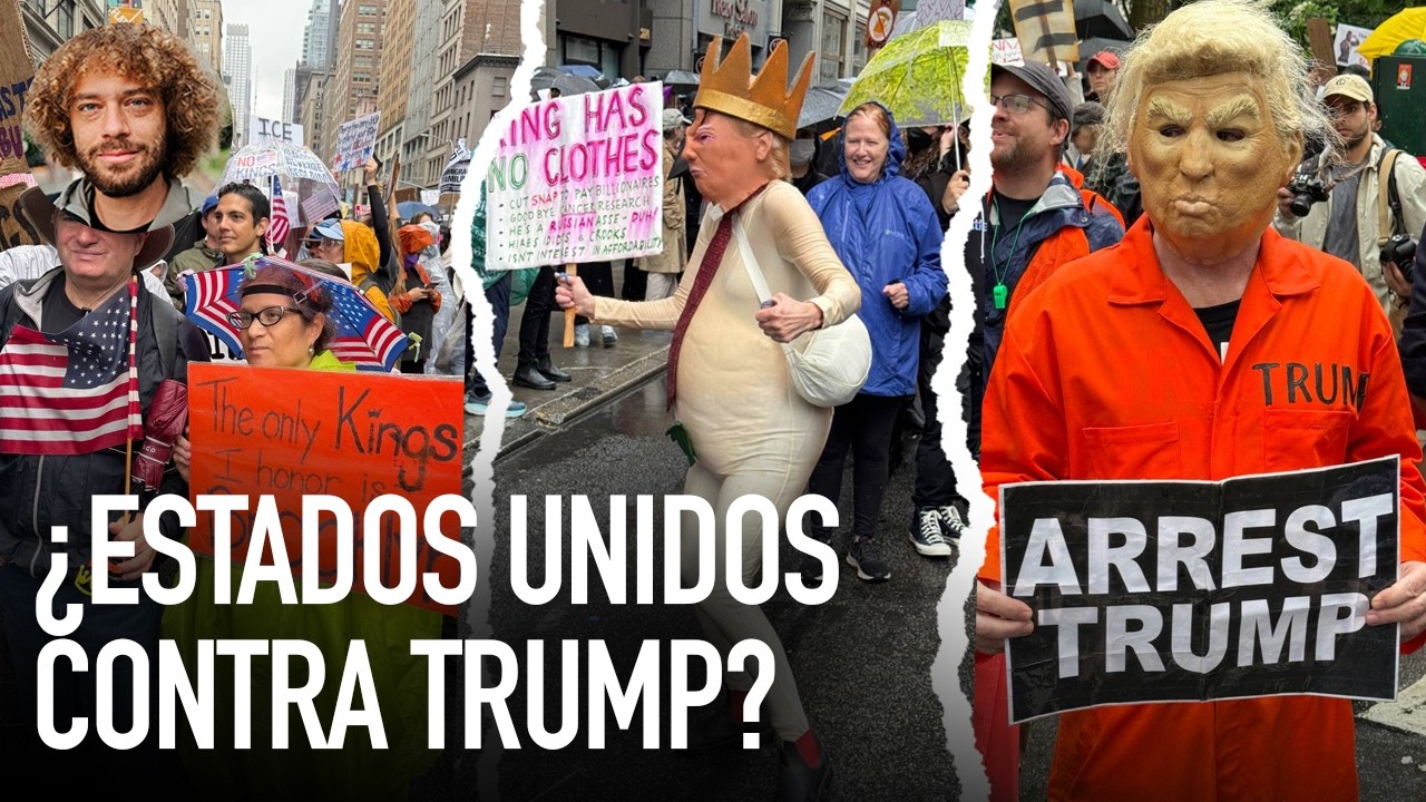 Trump celebra… y USA protesta: En Nueva York miles marchan bajo el lema ...