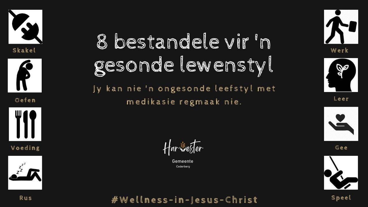 8 Bestandele vir 'n Gesonde Lewe - YouTube