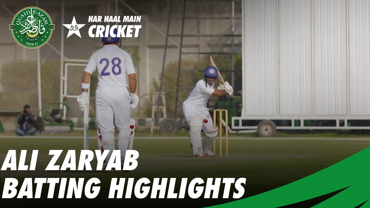 Ali Zaryab Batting Highlights | QeA Trophy 2020-21 | PCB | MC2T - YouTube