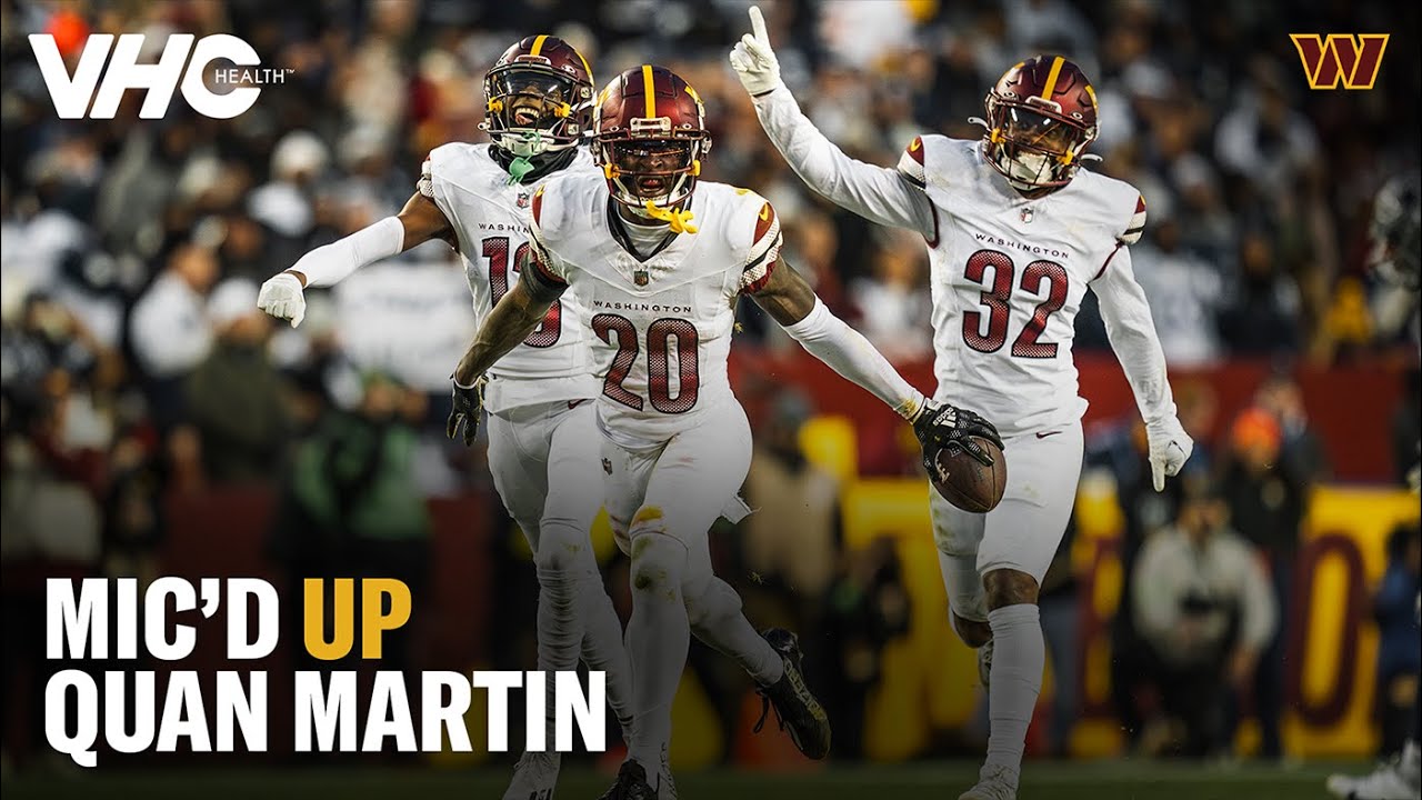 Quan Martin Mic'd Up for Week 18 | Washington Commanders | NFL - YouTube